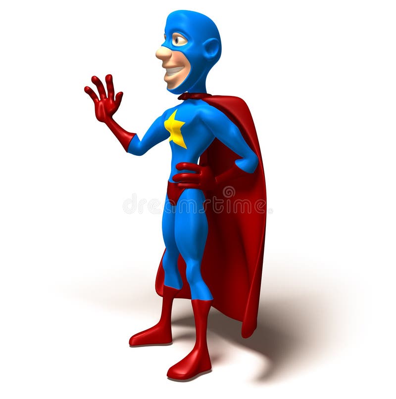 Superheld stock abbildung. Illustration von retter, helder - 5213508