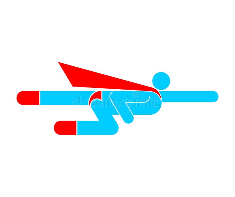 Superheld-Piktogramm E R GU Vektor Abbildung - Illustration von manager ...