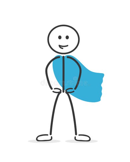 Superhero Stick Figure Stock Illustrations – 192 Superhero Stick Figure ...