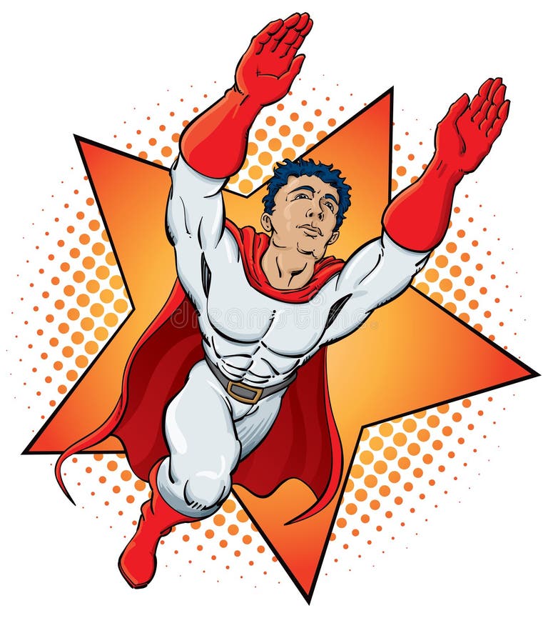 Superhero Attack Stock Illustrations – 834 Superhero Attack Stock ...