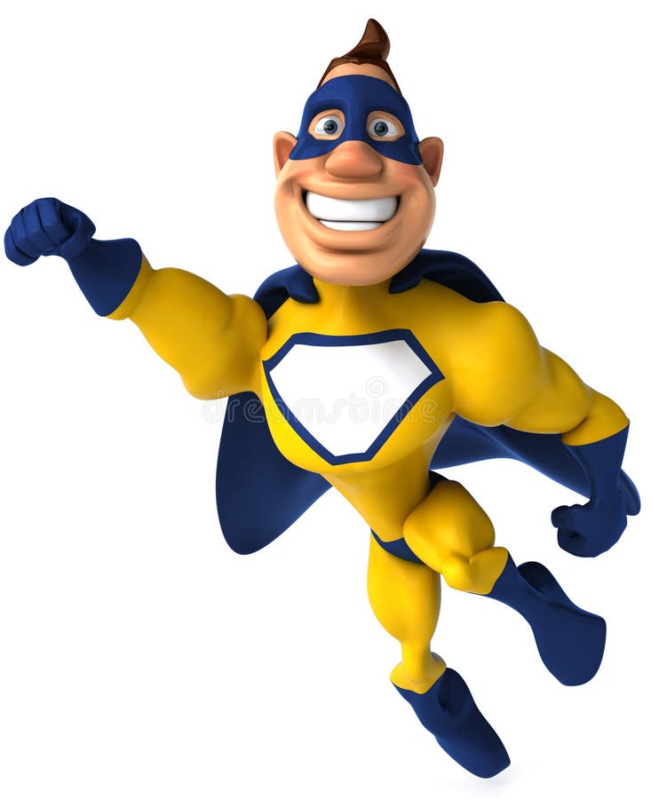 Smiling superhero stock vector. Illustration of isolated - 46112979