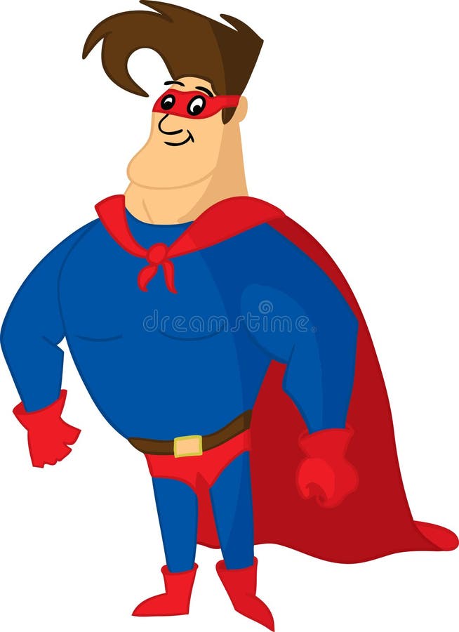 Superhero stock illustration. Illustration of smiling - 5213508