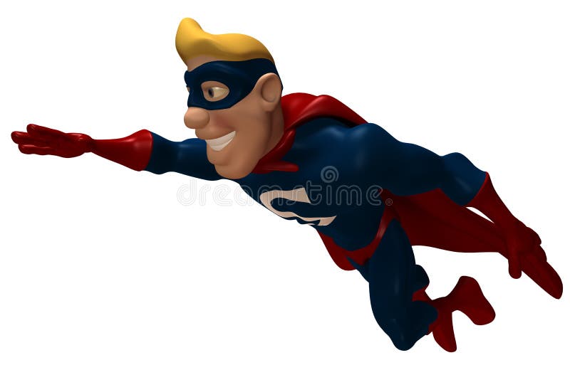 Superhero stock illustration. Illustration of human, super - 6484793