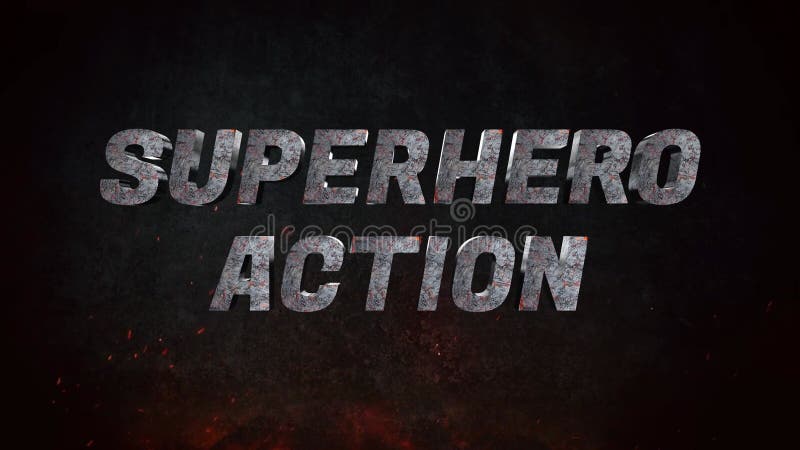 Superhero Action 3D Cinematic Text Background - Dynamic, High-Impact ...