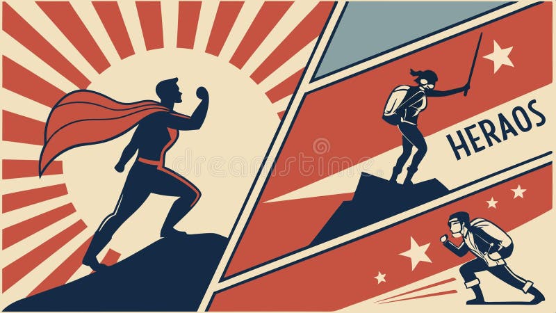 Superhero in Action Pose, Comic Book Hero, Powerful Stance, Dynamic ...