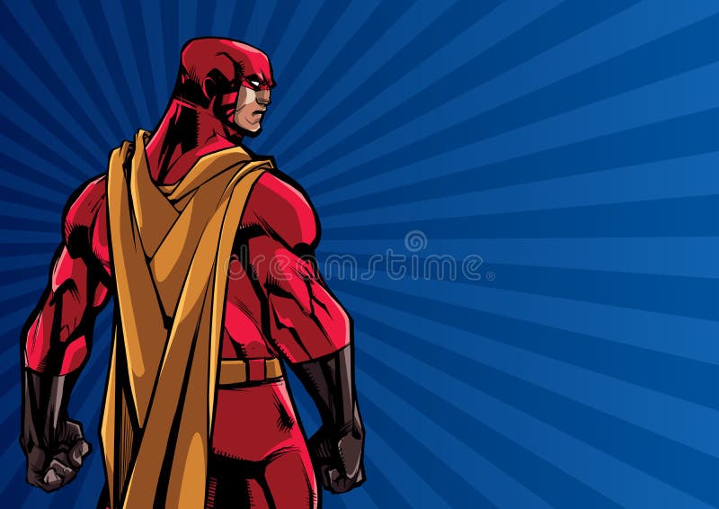 Superhero Back Ray Light Background Stock Vector - Illustration of ...