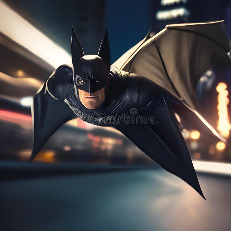 A Superhero Bat with Advanced Echolocation Abilities, Navigating ...