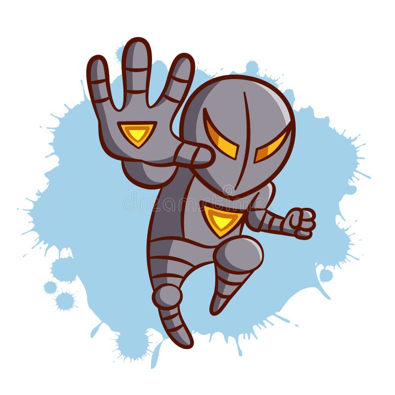 Superhero Boy Iron Sticker stock illustration. Illustration of strong ...