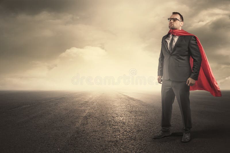 Superhero Businessman Concept Stock Image - Image of bossy, outdoor ...