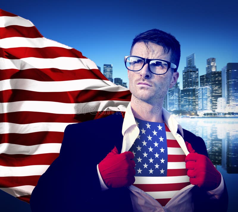 Superhero Businessman Vote Power Concept Stock Illustration ...