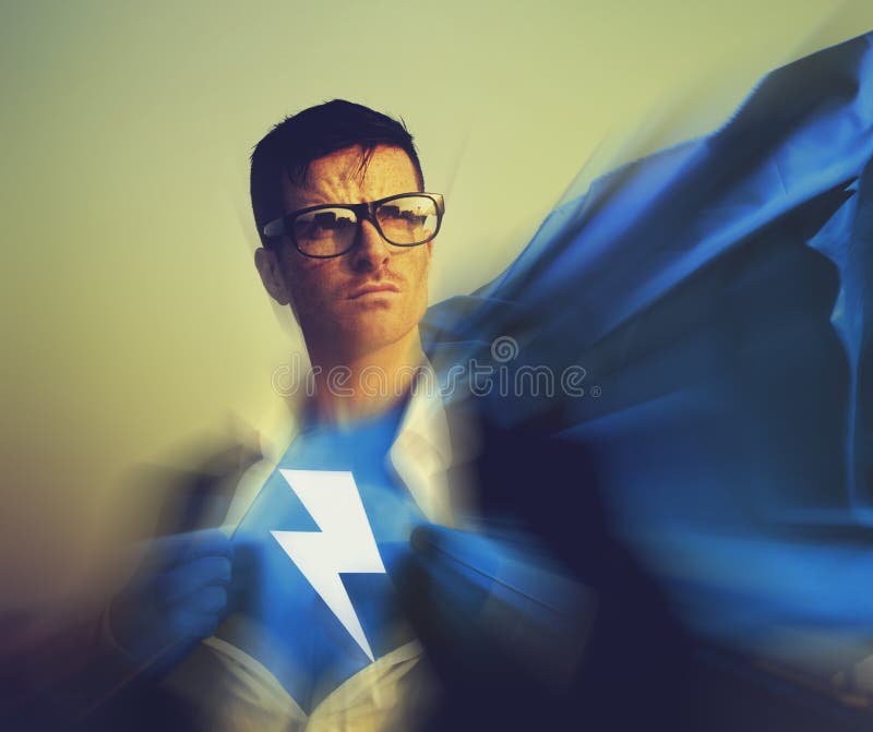 Superhero Businessman Vote Power Concept Stock Image - Image of dignity ...