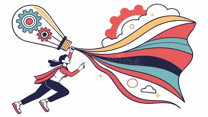 Superhero Cape Flowing, Dynamic Hero and Powerful Figure Illustration ...