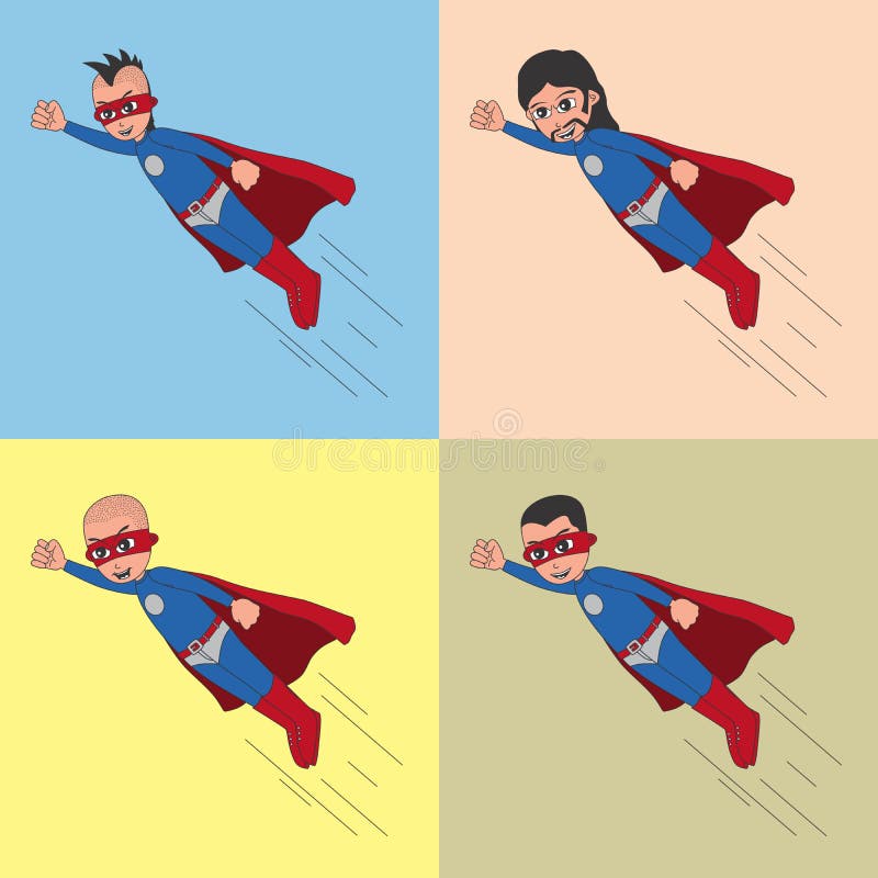 Superhero cartoon stock vector. Illustration of expression - 41034157