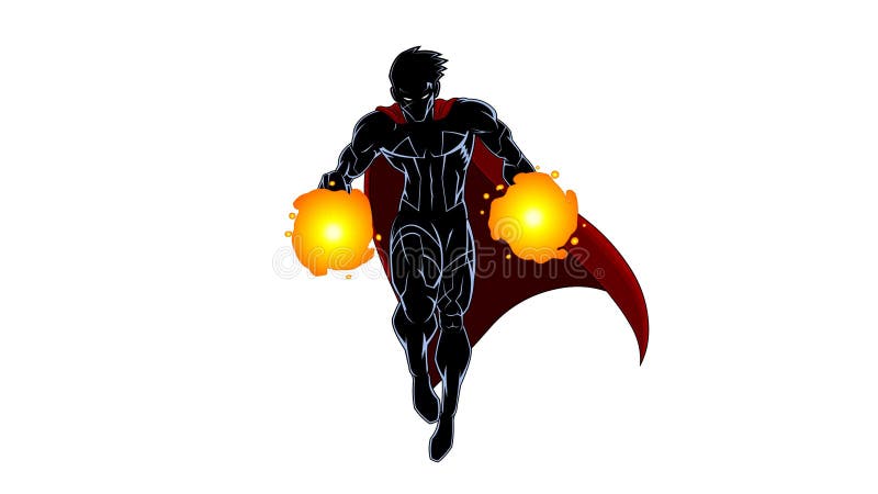 Superhero Comics Character Flying Stock Video - Video of character ...