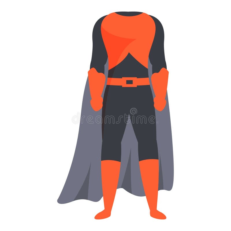 Superhero Costume Standing with Cape Waving in the Wind Stock ...