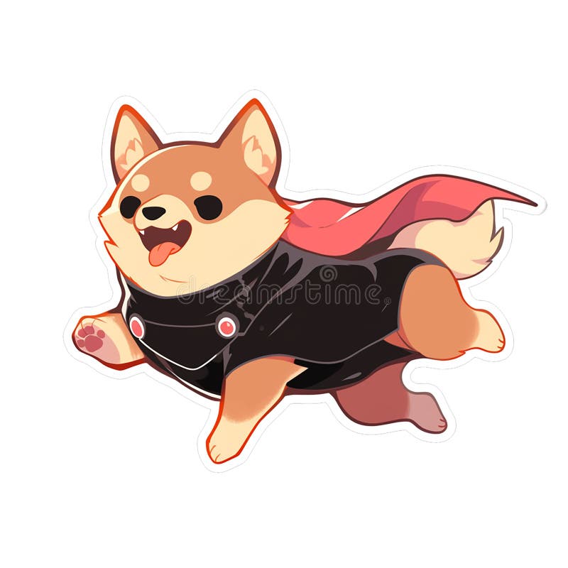 A Superhero Dog with Extraordinary Powers, AI Generated, Sticker Ver.26 ...