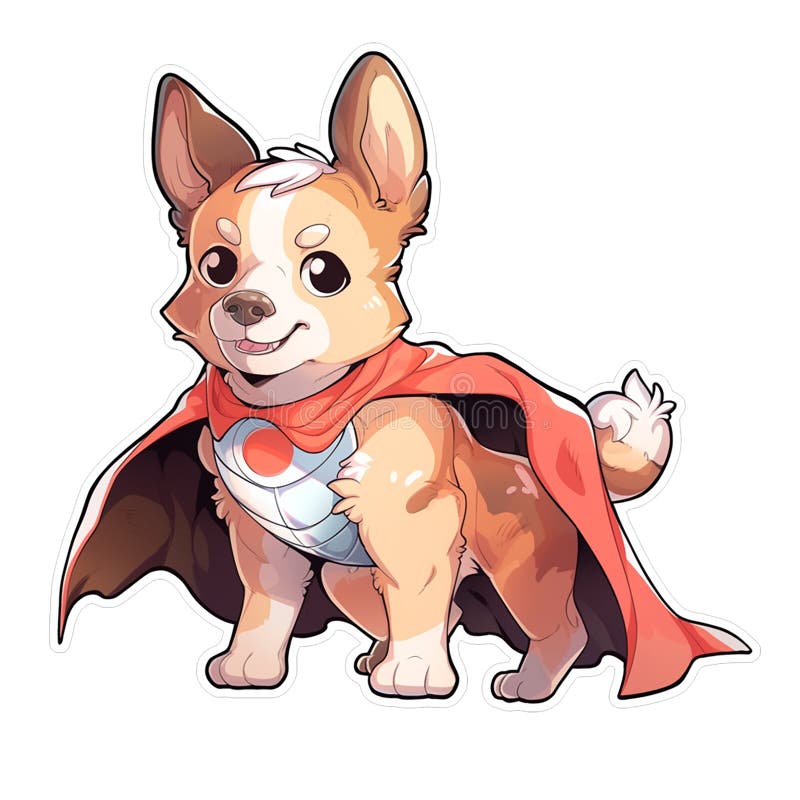 A Superhero Dog with Extraordinary Powers, AI Generated, Sticker Ver.24 ...