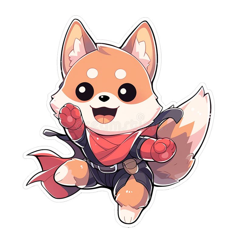 A Superhero Dog with Extraordinary Powers, AI Generated, Sticker Ver.15 ...