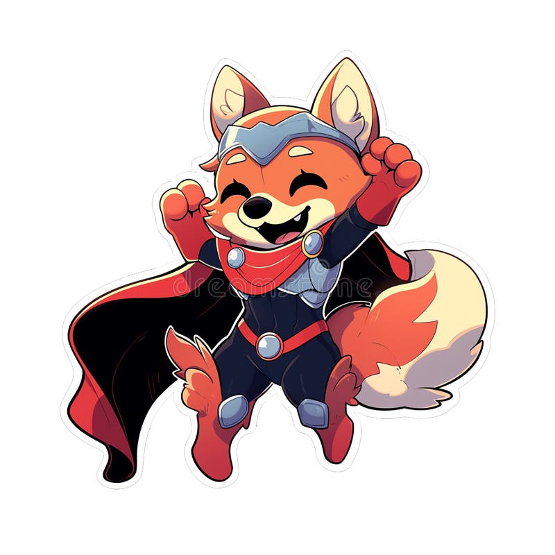 A Superhero Dog with Extraordinary Powers, AI Generated, Sticker Ver.5 ...