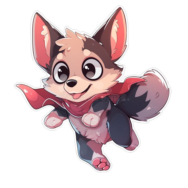A Superhero Dog with Extraordinary Powers, AI Generated, Sticker Ver.3 ...