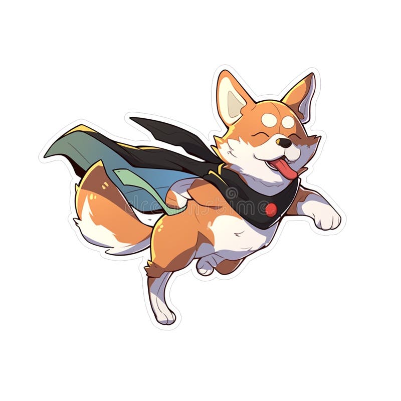 A Superhero Dog with Extraordinary Powers, AI Generated, Sticker Ver.2 ...