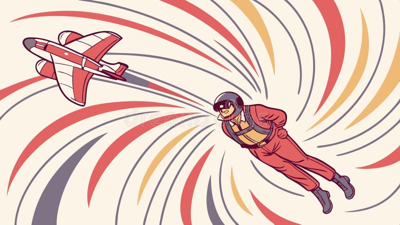 Superhero in Flight Illustration, Dynamic Action and Comic Book Style ...