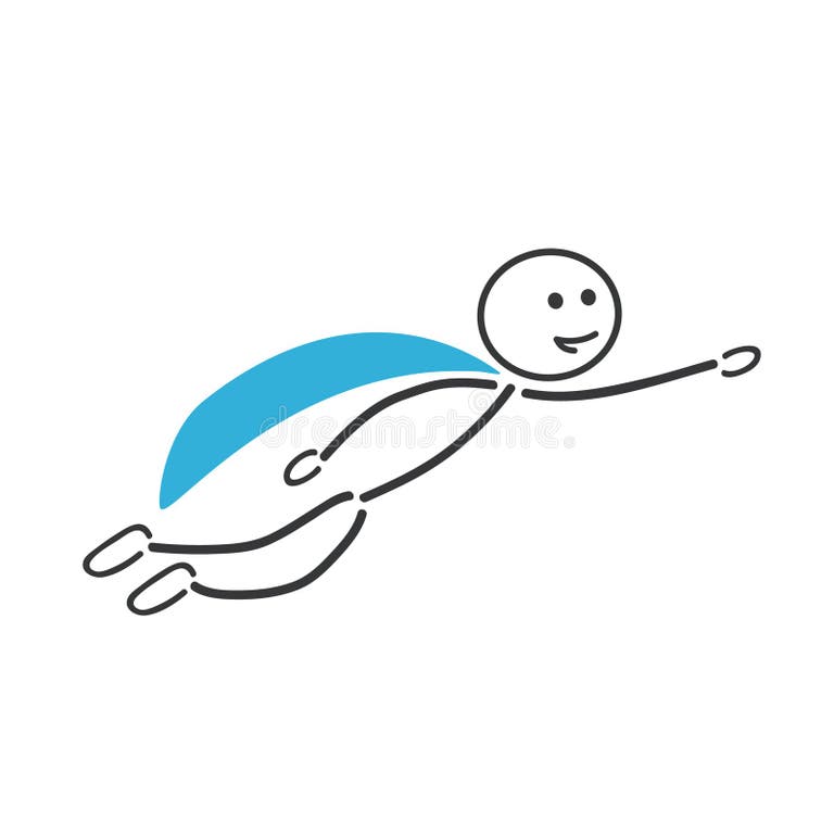 Flying Stick Figure Stock Illustrations – 824 Flying Stick Figure Stock ...