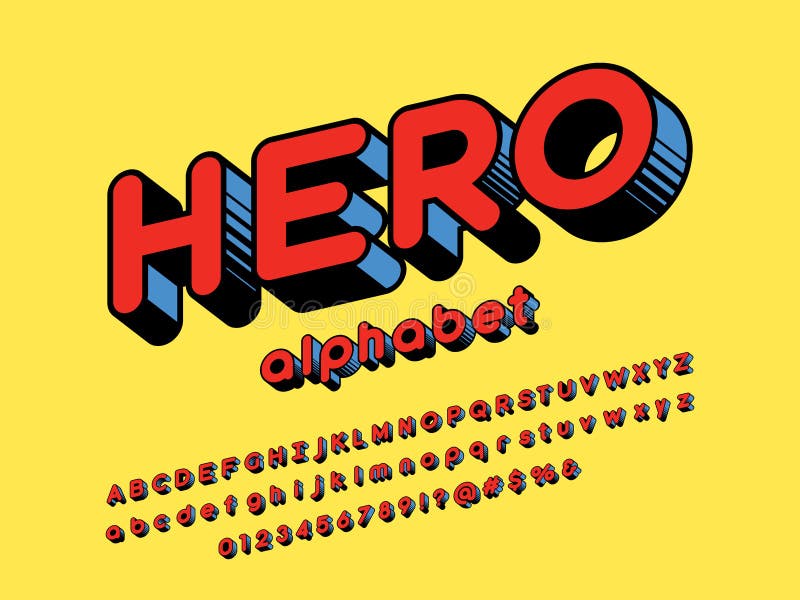 Superhero font stock vector. Illustration of lettering - 146290140