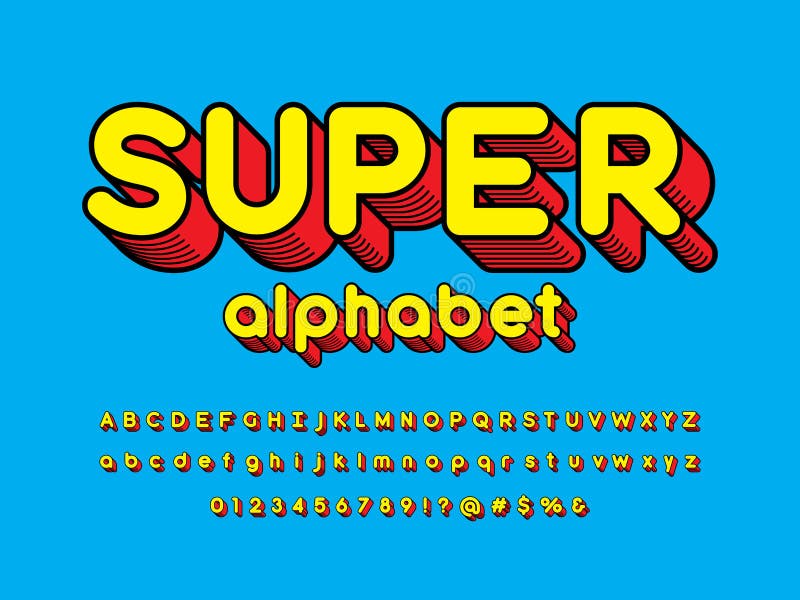 Superhero font stock vector. Illustration of lettering - 145758839