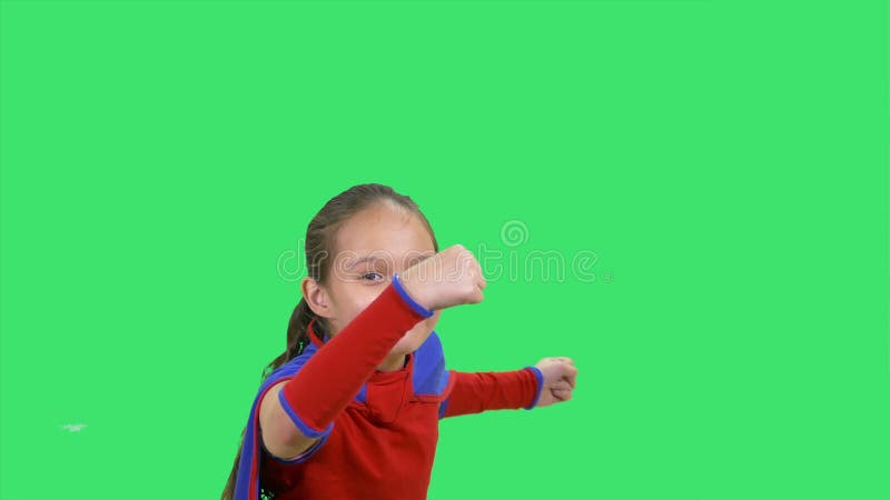 Superhero Girl in Fighting Stance Stock Video - Video of fighting, nine ...