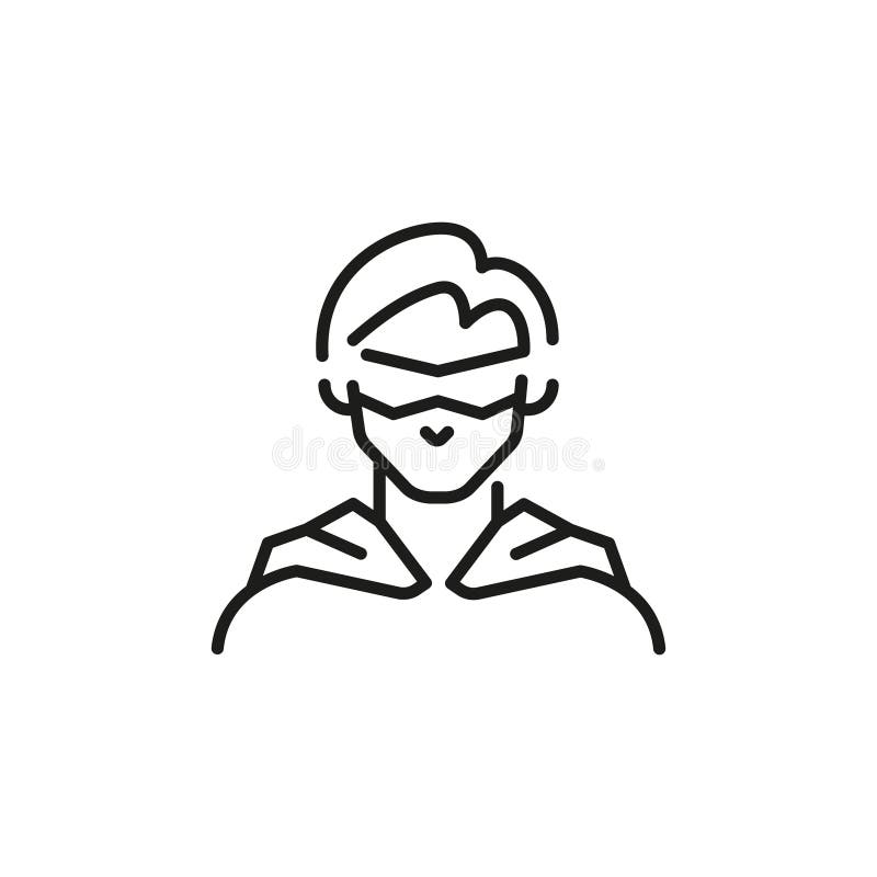 Superhero Icon stock illustration. Illustration of team - 393579443