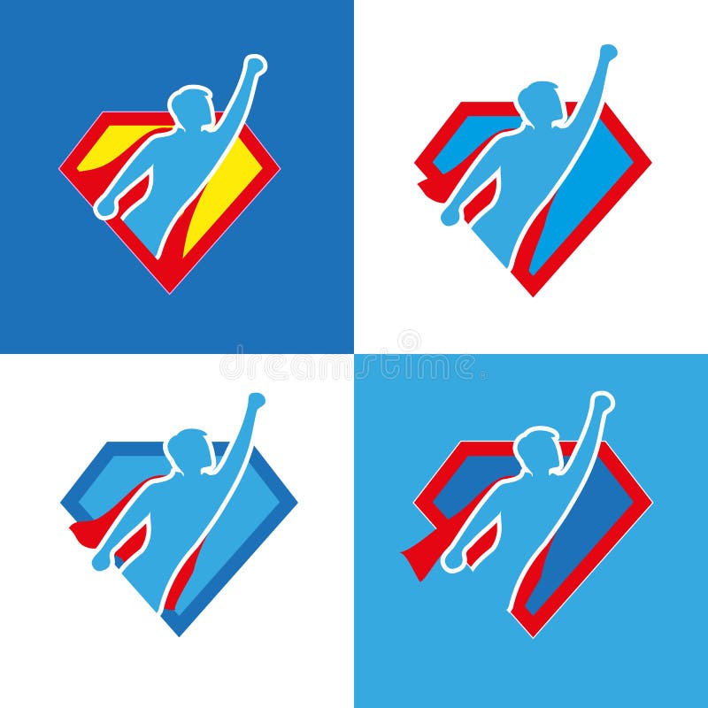 Superhero icon set stock vector. Illustration of people - 81825648