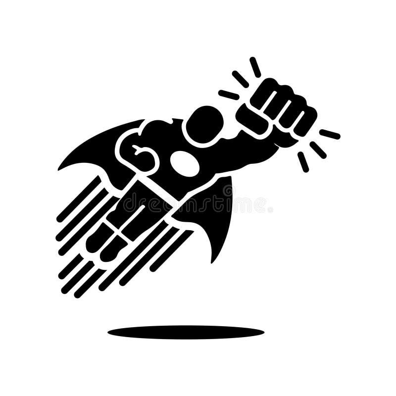 Superhero Icon Flat Vector Design Illustration Stock Vector ...