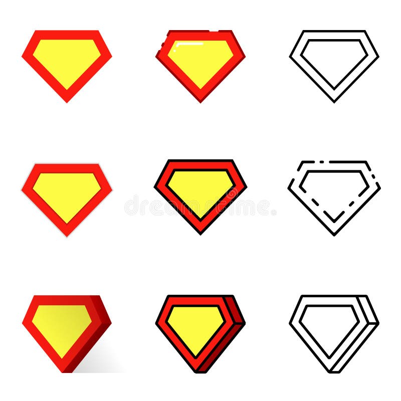 Set of superhero icons stock illustration. Illustration of circle ...