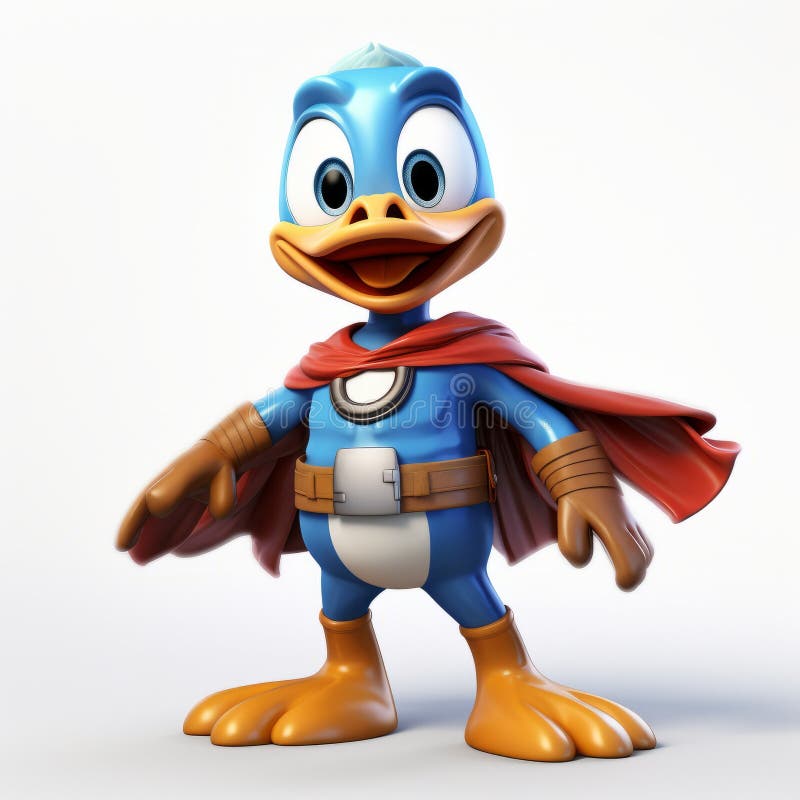 Superhero-inspired 3d Model of Donald Duck with Stunning Details Stock ...