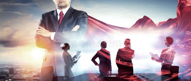 Building his super team stock image. Image of leadership - 131487815