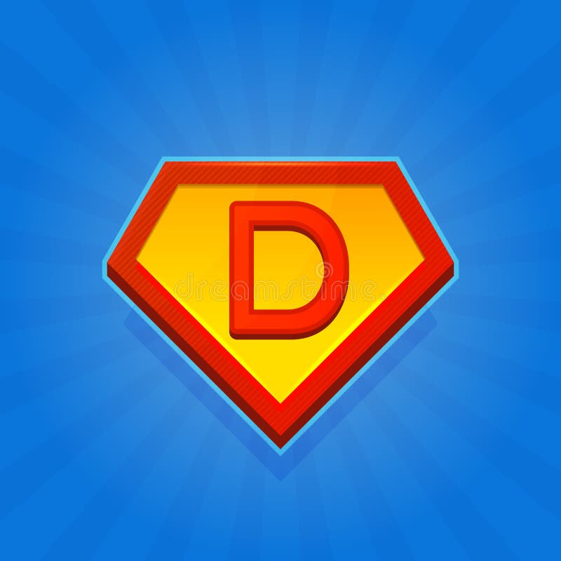 Superman Letter D