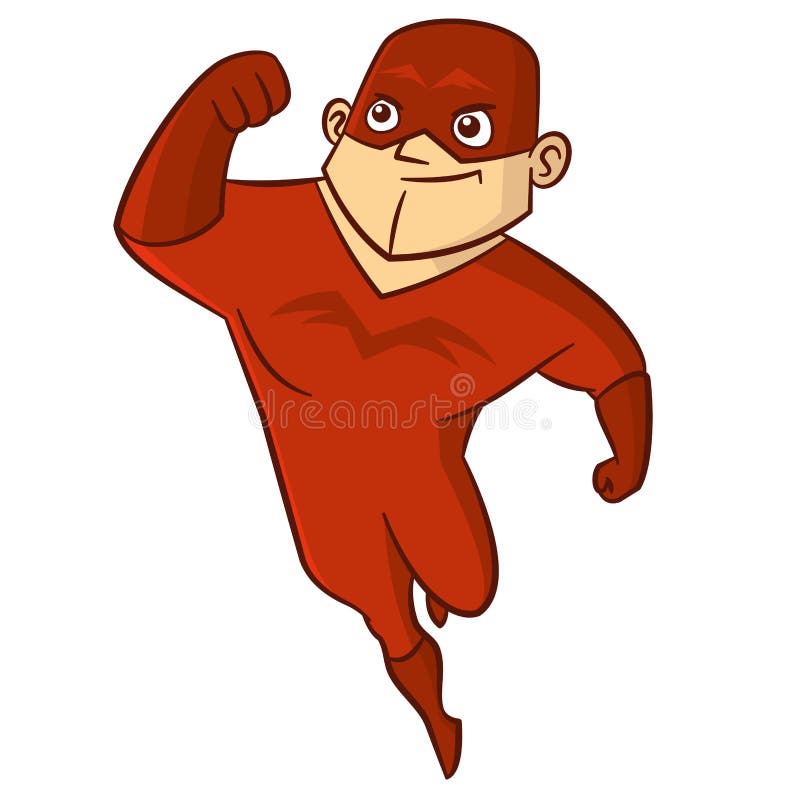 Superhero Man Cartoon Character Stock Vector - Illustration of father ...