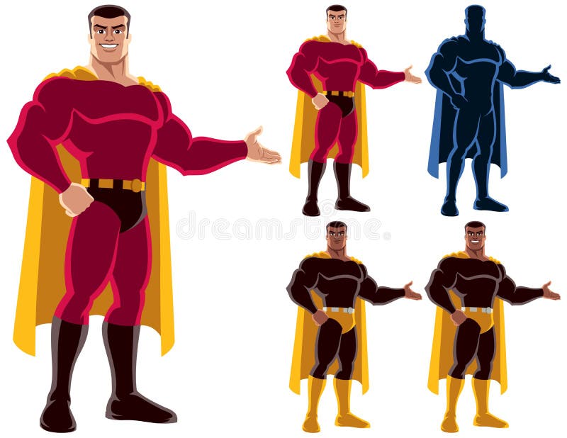 Superhero Approving stock vector. Illustration of power - 47898969