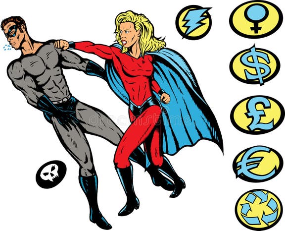 Superhero Punch Stock Illustrations – 664 Superhero Punch Stock ...