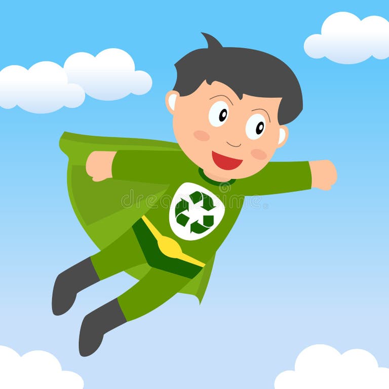 Recycle Superhero Stock Illustrations – 566 Recycle Superhero Stock ...