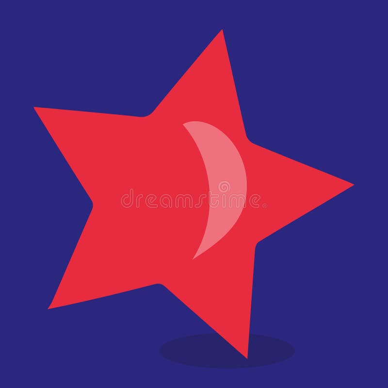 Superhero Red Star 06 stock vector. Illustration of star - 198991754