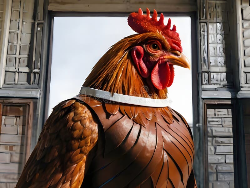 Superhero Rooster. the Concept of a Superhero Stock Illustration ...