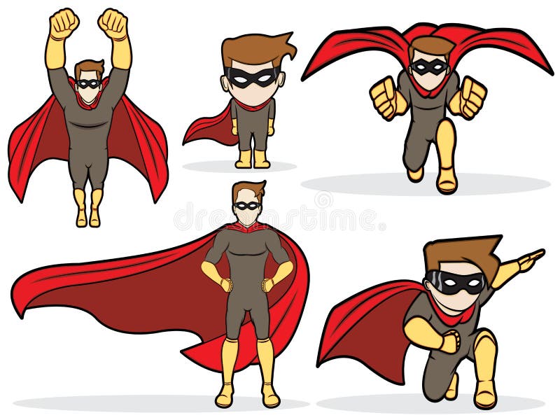 Superhero Set stock vector. Illustration of action, protection - 49442290