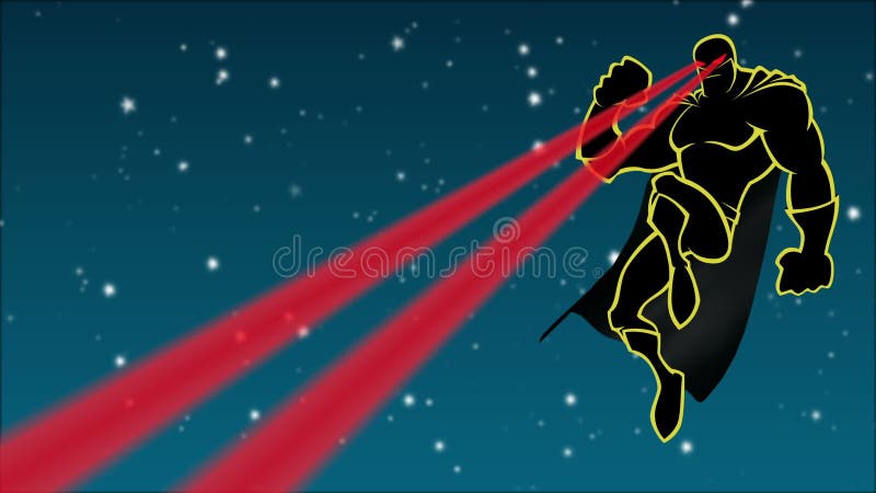 Superhero in the Sky stock video. Video of action, justice - 46140521