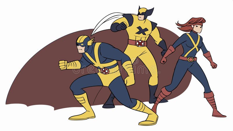 Superhero Team, Super Hero, Teamwork, Teams Stock Illustration ...