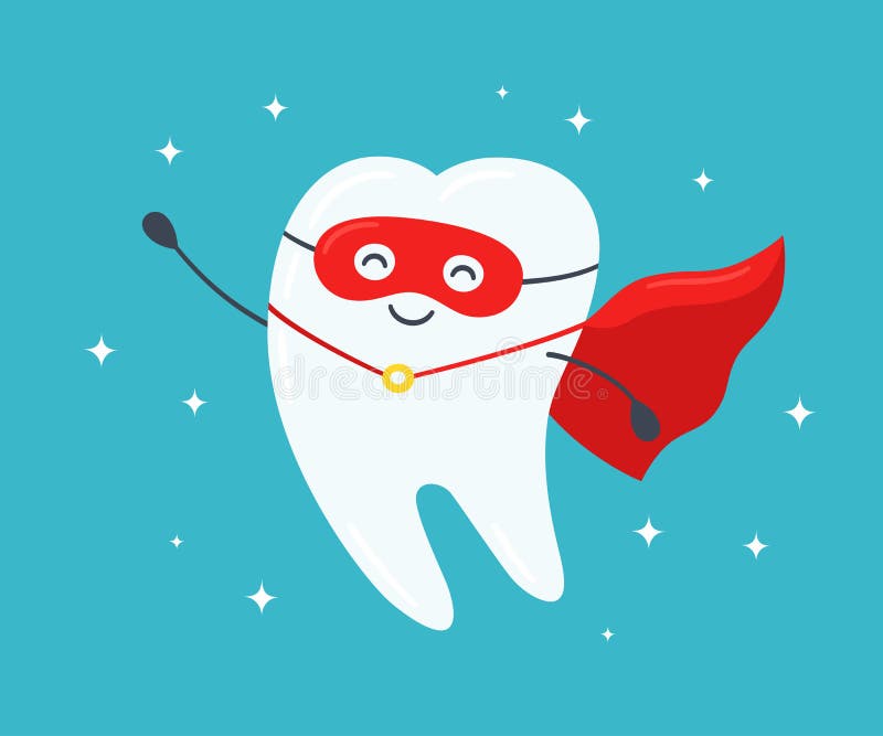 Cartoon Superhero Tooth Stock Illustrations – 599 Cartoon Superhero ...