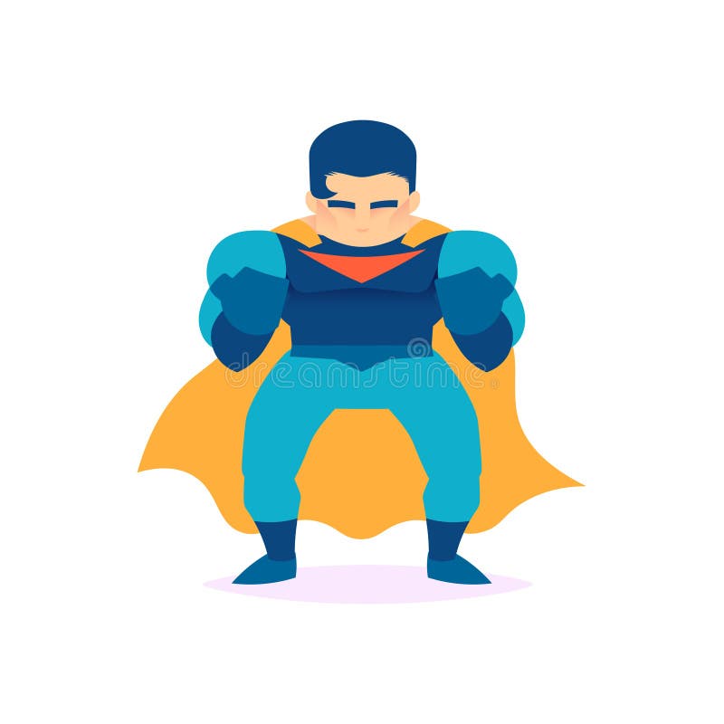 Dynamic Superhero Vector Male Character Action Poses Stock Illustration ...