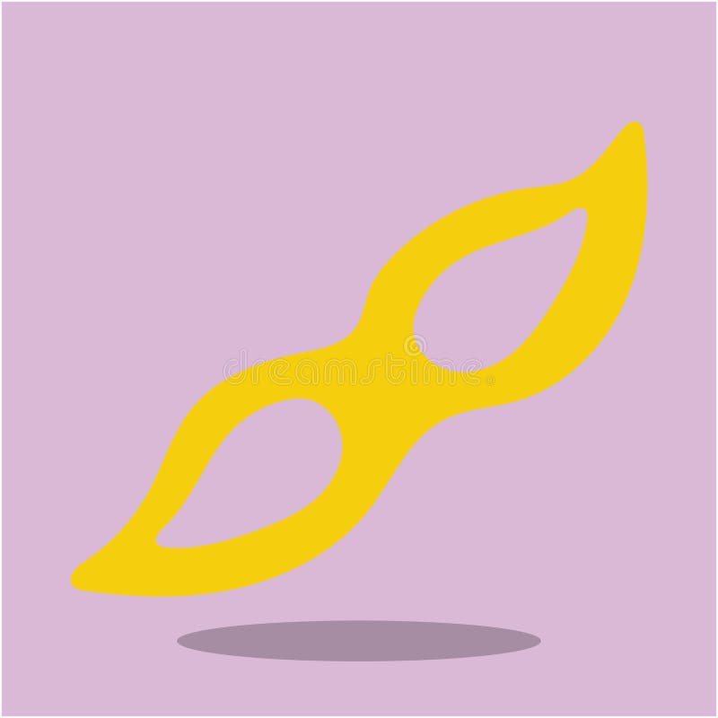 Superhero yellow mask 13 stock vector. Illustration of vector - 198991788