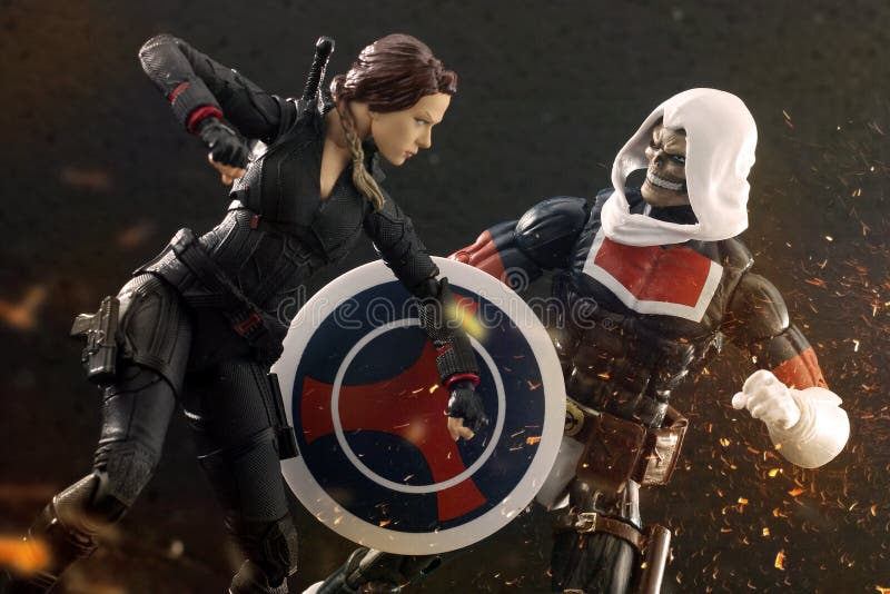 Superheroes Battle Toys Photography Marvel Comic Editorial Stock Photo ...